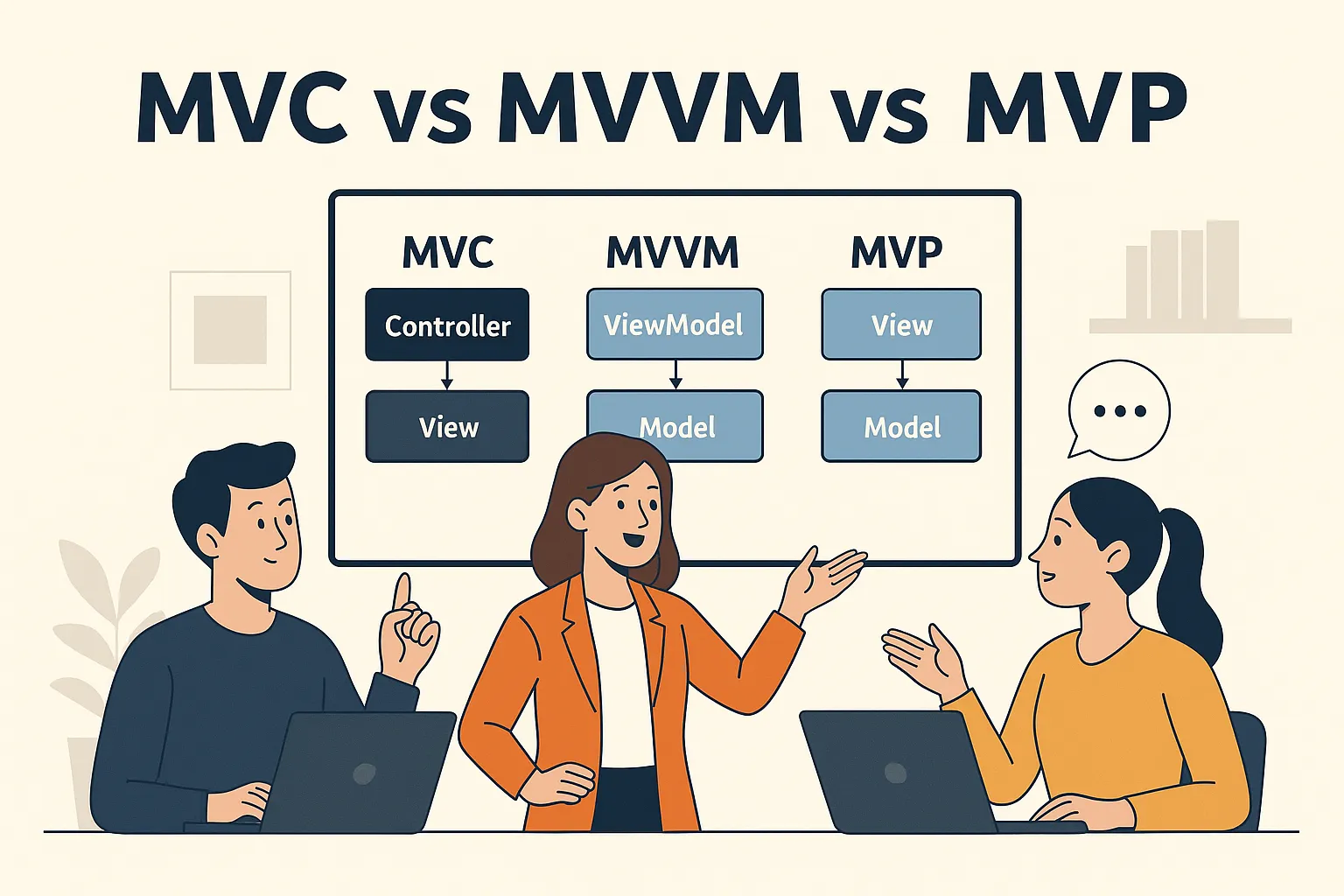 MVC vs MVVM vs MVP: เลือกใช้ Architecture แบบไหนดี - Poolsawat's Blog