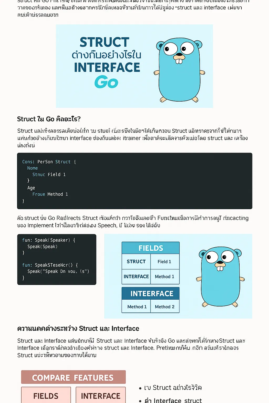 Struct และ Interface ต่างกันอย่างไรใน Go - Poolsawat's Blog