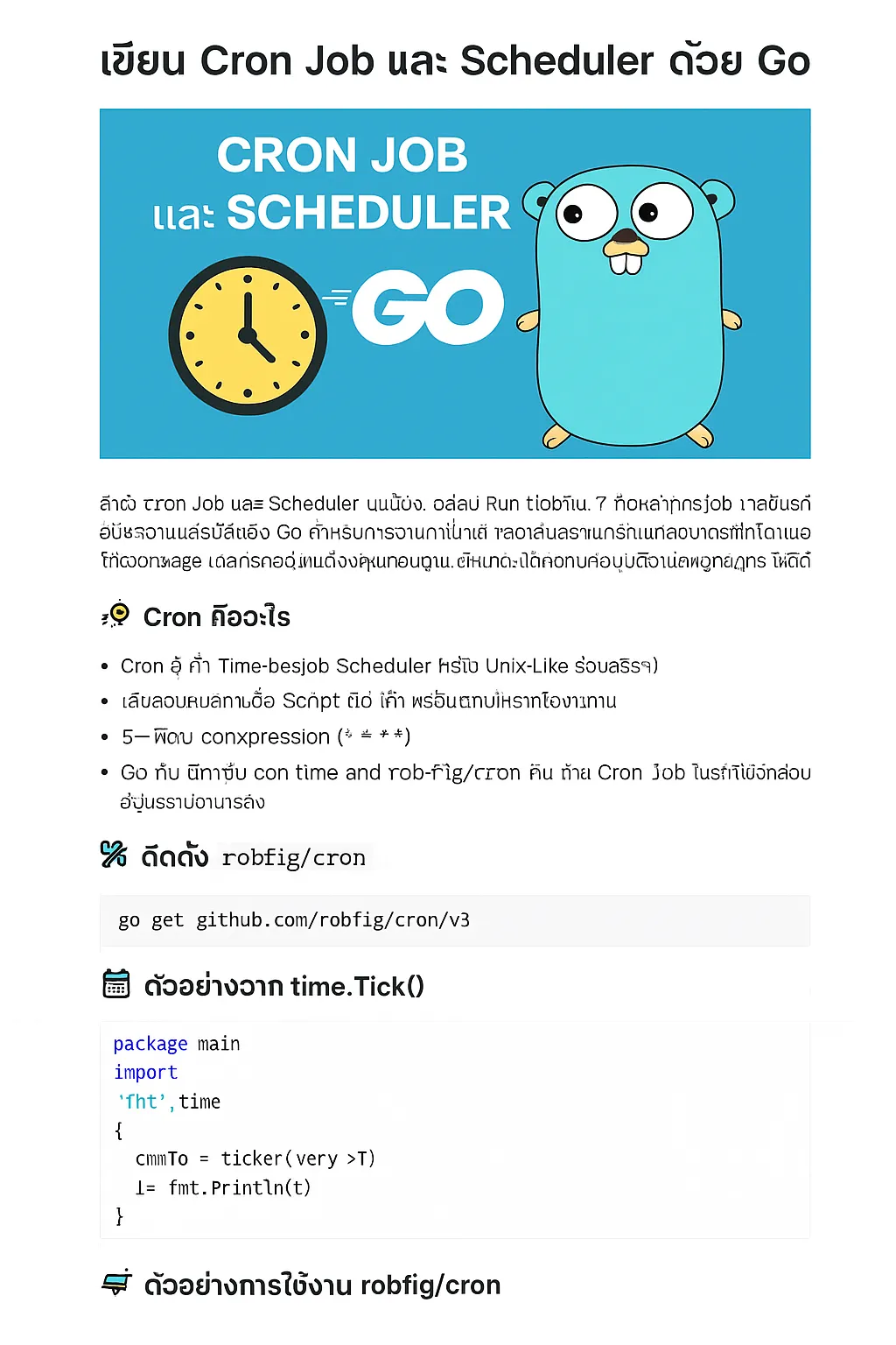 เขียน Cron Job และ Scheduler ด้วย Go - Poolsawat's Blog