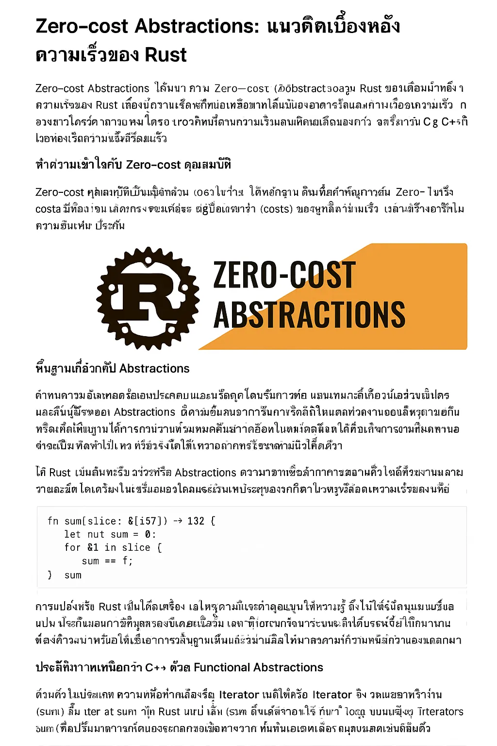 Zero-cost Abstractions: แนวคิดเบื้องหลังความเร็วของ Rust - Poolsawat's Blog