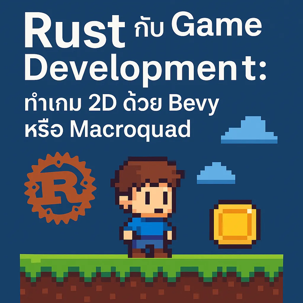 Rust กับ Game Development: ทำเกม 2D ด้วย Bevy หรือ Macroquad - Poolsawat's Blog