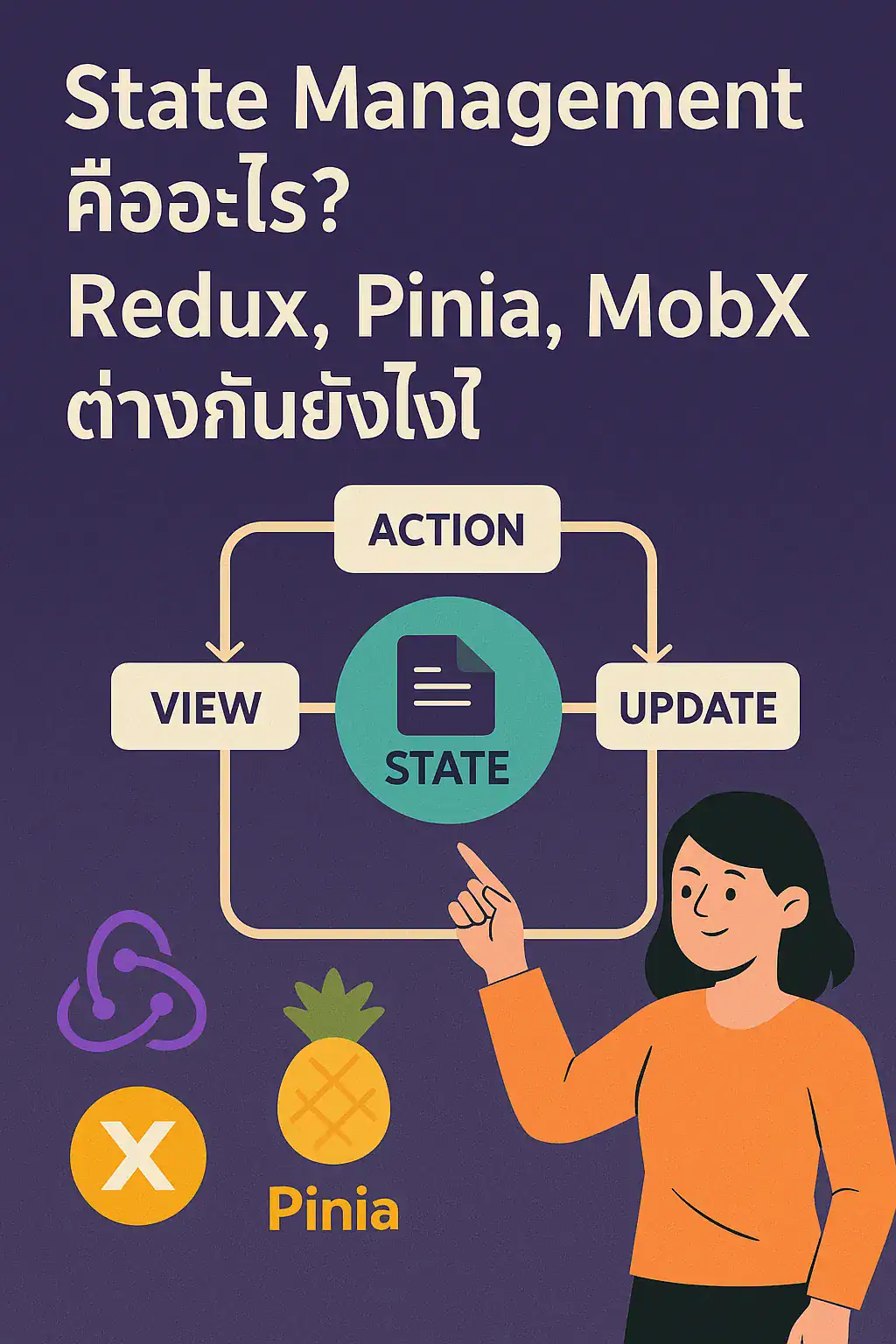 State Management คืออะไร? Redux, Pinia, MobX ต่างกันยังไง - Poolsawat's Blog