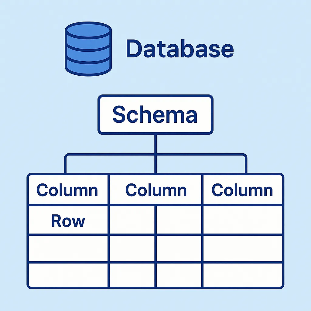 ทำความเข้าใจ Database, Schema, Table, Row, Column - Poolsawat's Blog