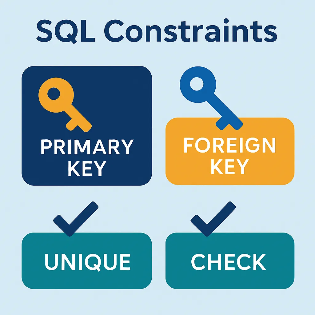 การใช้ PRIMARY KEY, FOREIGN KEY, UNIQUE, CHECK - Poolsawat's Blog